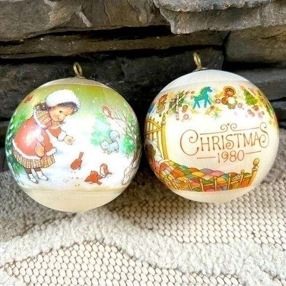 Hallmark | Holiday | Vintage Hallmark Satin Spun Ball Grand Daughter ...
